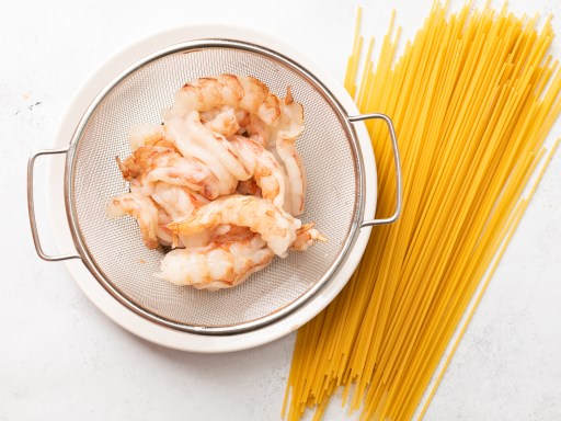 LANGOUSTINE PASTA WITH TOMATOES