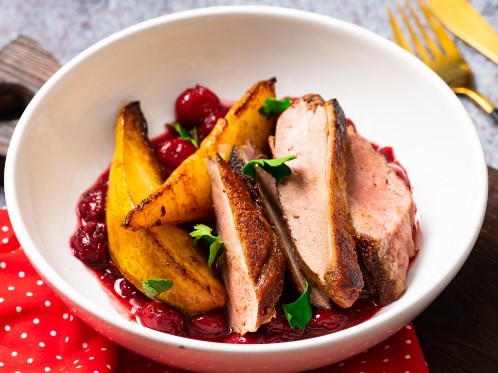 DUCK BREAST WITH CHERRY SAUCE