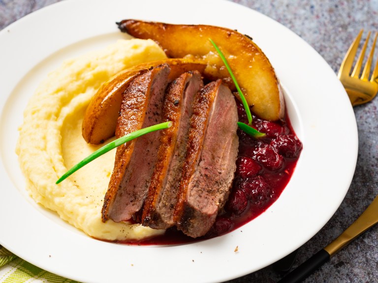 DUCK BREAST WITH CHERRY SAUCE